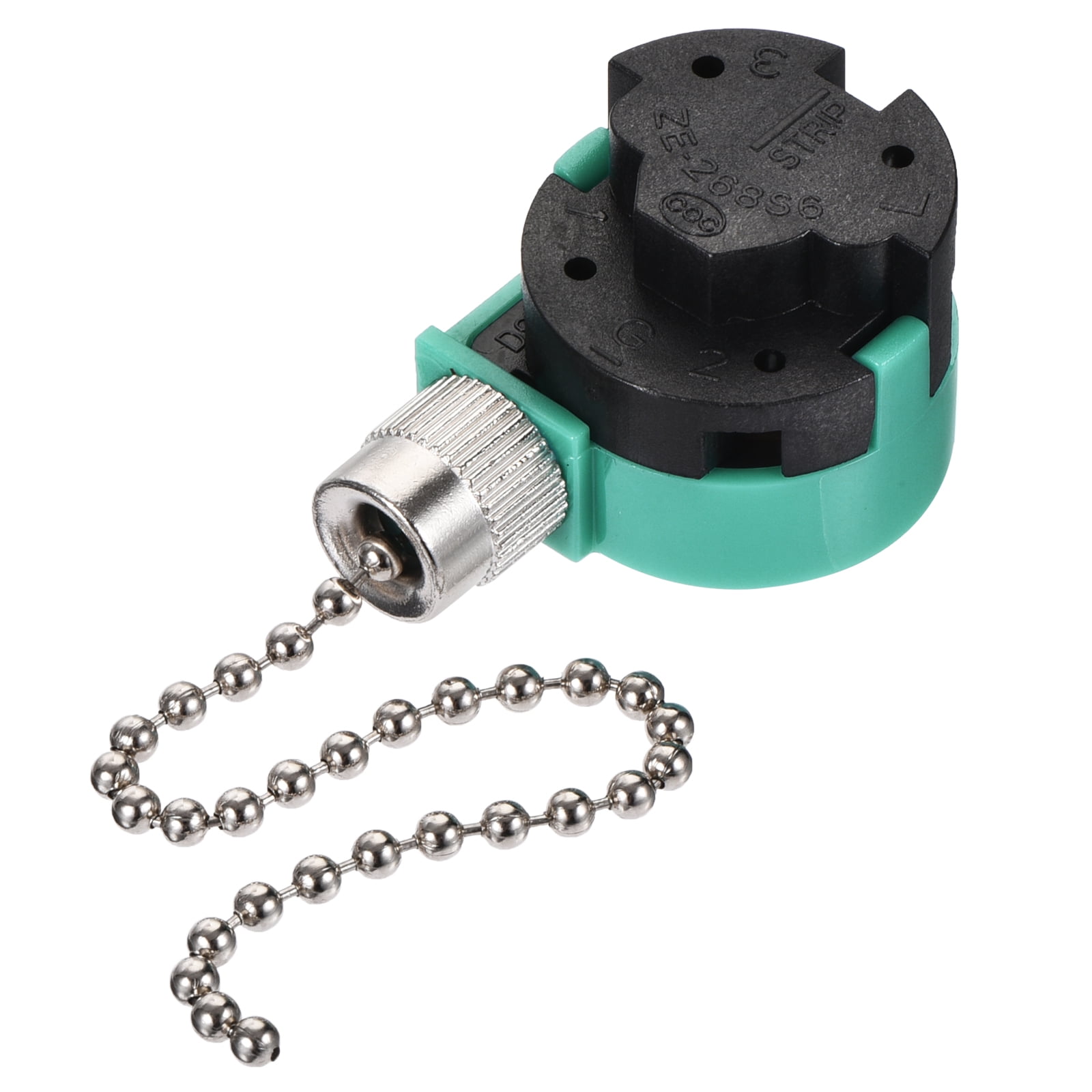 Pull Chain Switch 3 Speed 4 Wire for Ceiling Fan Lamp Green Silver ...