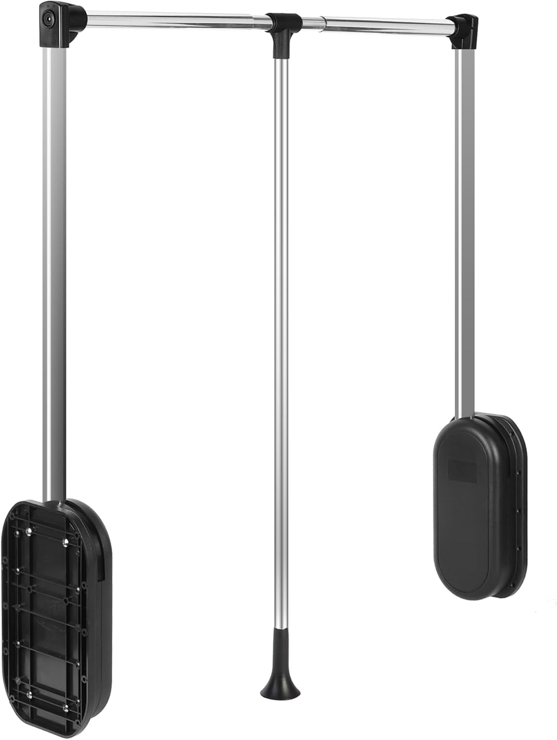 Pull Down Closet Rod Chrome Heavy Duty Adjustable 32.67-45.27 Closet ...