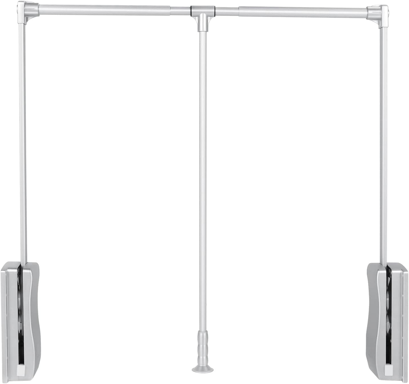 Pull Down Closet Rods, Adjustable 35-48 Inch Wardrobe Rail Lift ...