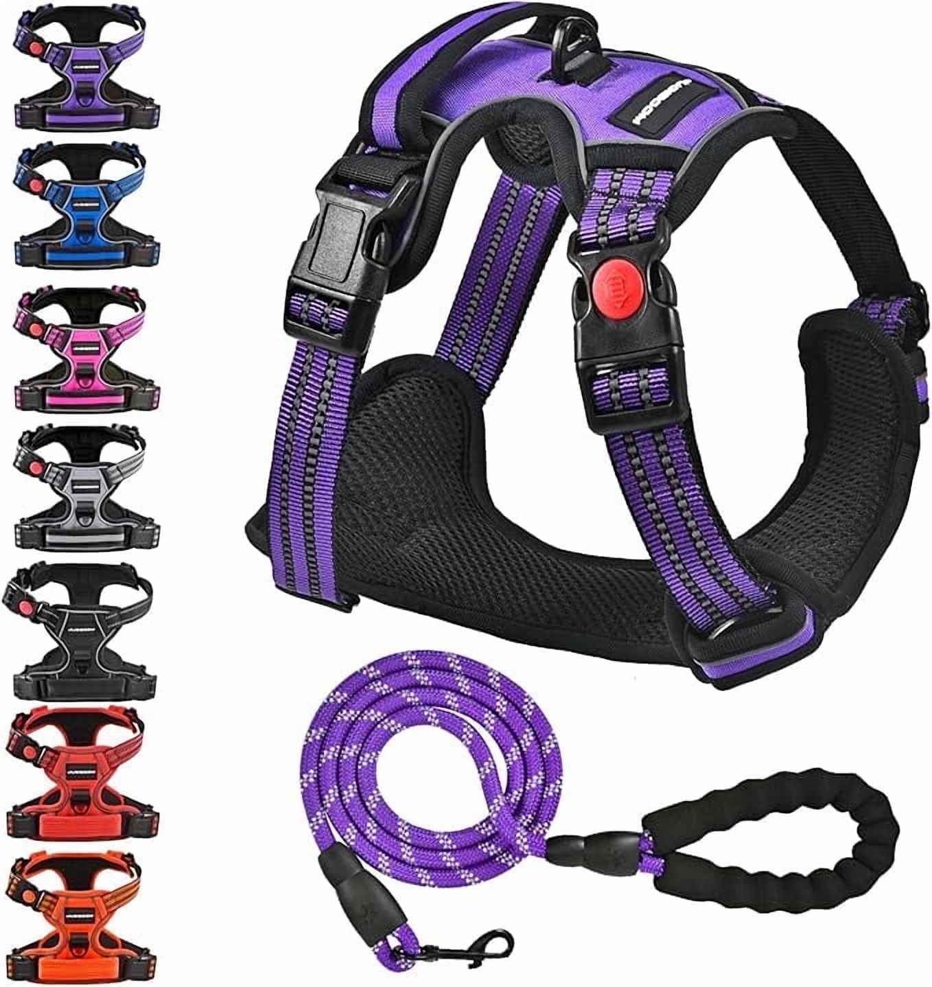 Juqiboom No Pull Dog Harness, Adjustable Soft Padded Vest, Reflective ...