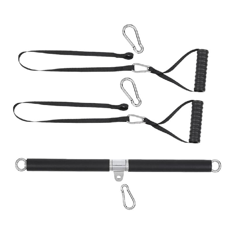 Pull Down Bar Back Strength Workout Handle Rowing Tricep Hand Grip Rope ...