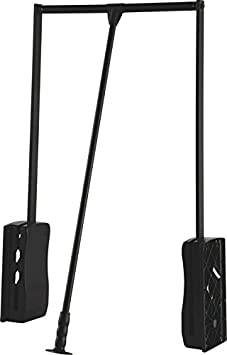 Pull Down Closet Rod, 26 lbs load capacity (Black powder-coated, 35 1/ ...