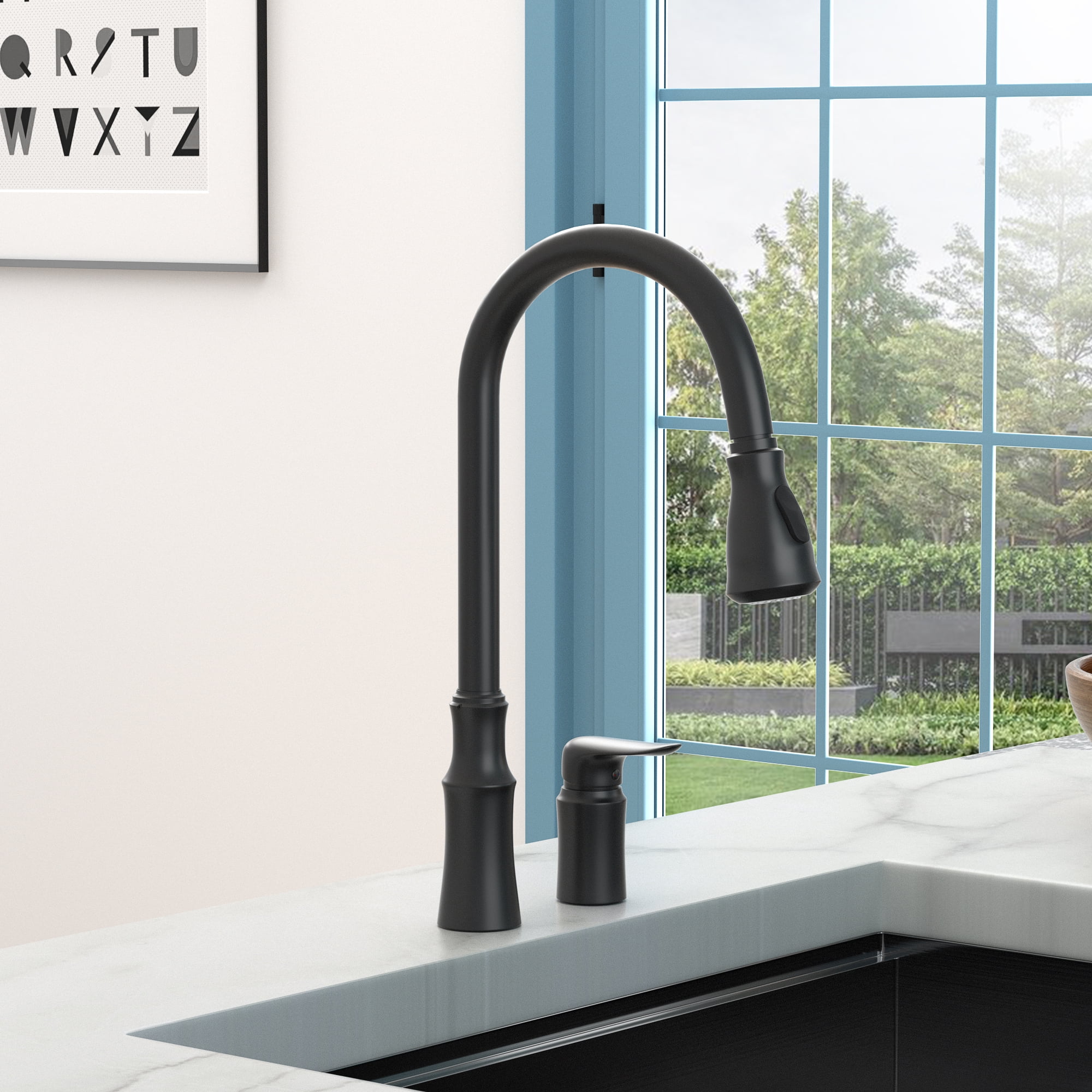 Pull Down Kitchen Faucet Kitchen Sink Faucet with Separate Handle ...