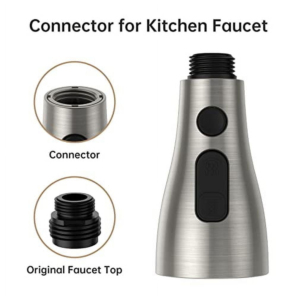 Pull Down Kitchen Faucet Replacement Parts, 3-Modes & 7 Adapters Pull ...