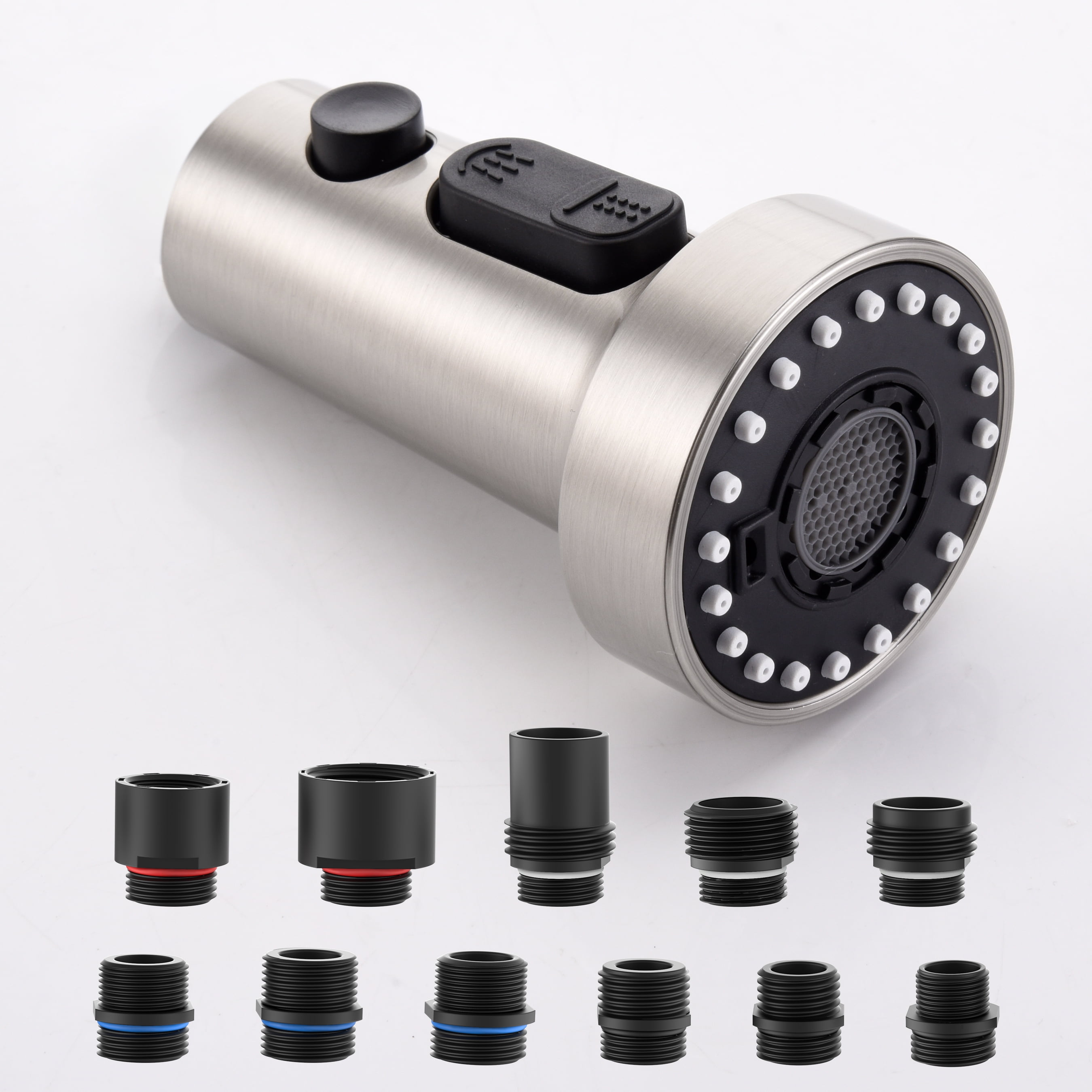 Pull Down Kitchen Faucet Sprayer Head Replacement Part, 3 Function Pull ...