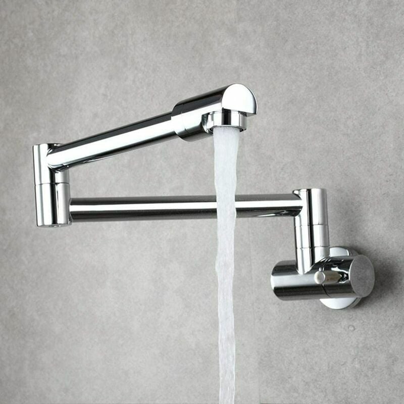 Pull Down Kitchen Mixer Wall Mounted Faucet, Kitchen Sink Mixer Tap ...