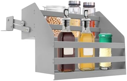 Pull Down Shelf Cabinet Organizer, 2 Tier Cabinet Pull Down Organizer ...