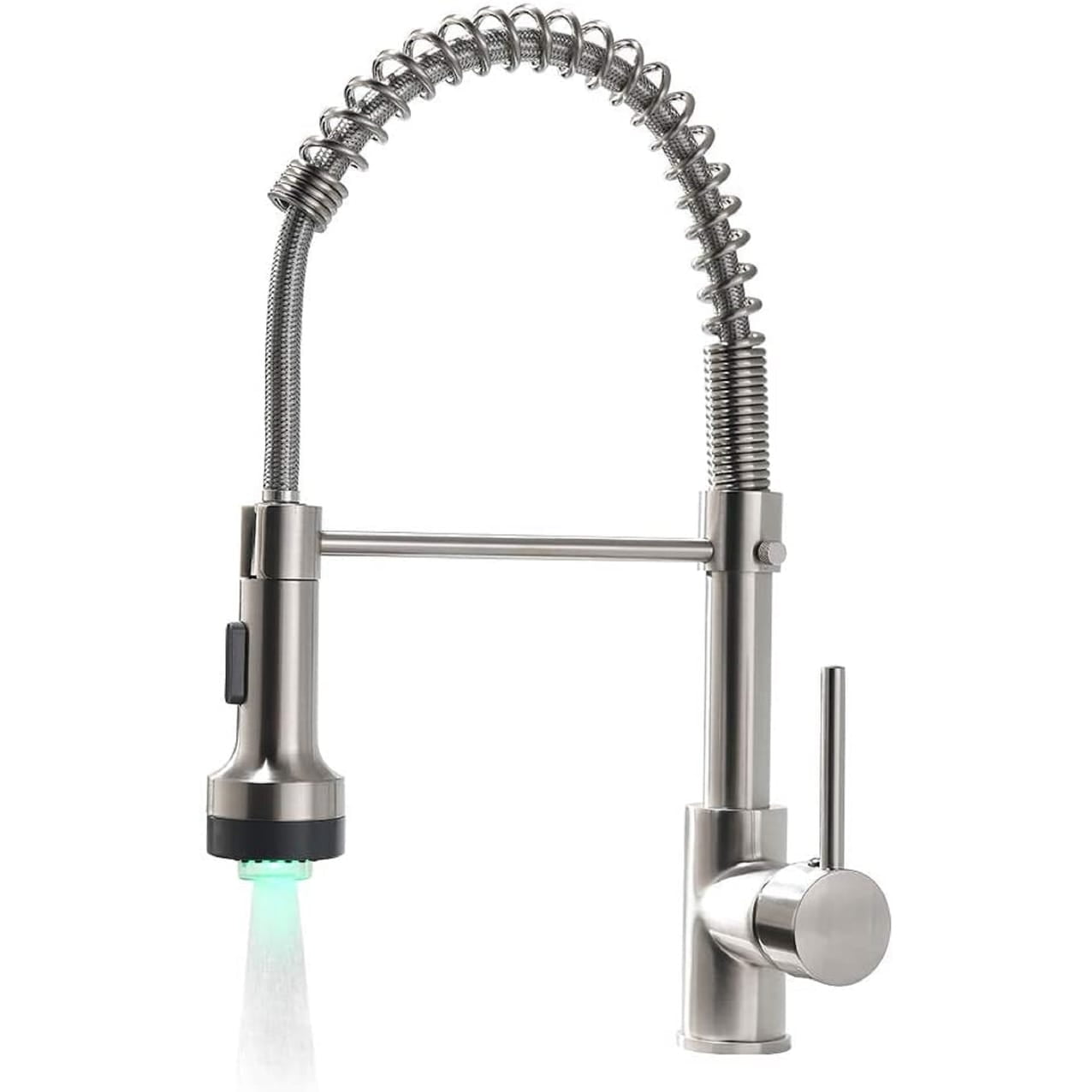 Pull Down Single Handle Kitchen Faucet with spray,stream and quick stop ...
