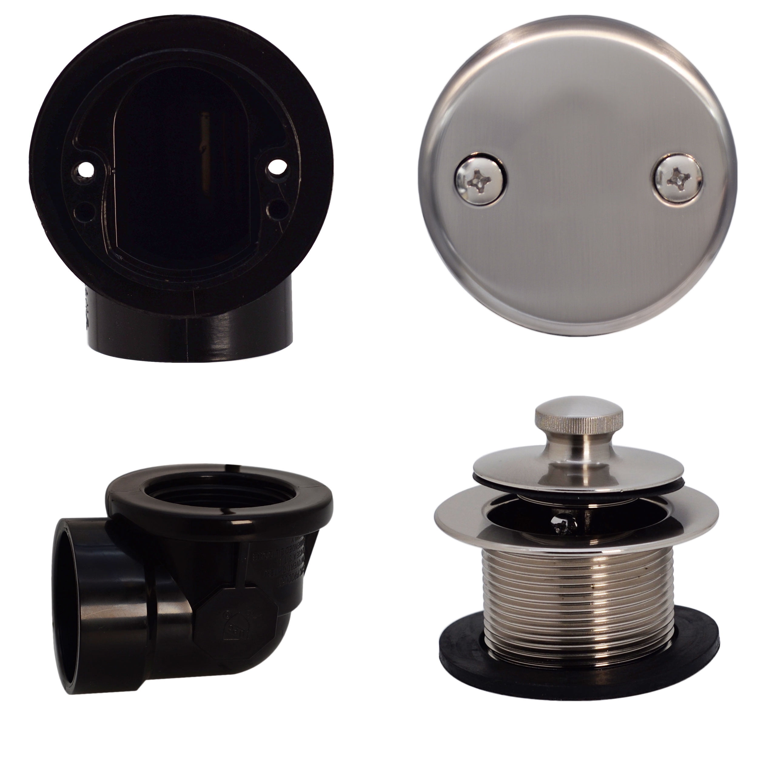 Westbrass 1-1/2" Pull & Drain Plumber's Pack with Two-Hole Elbow and ...