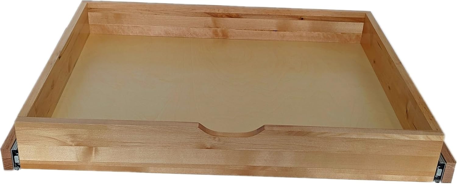 Pull Out Drawers for Cabinet, Heavy-Duty Solid Wood Drawer,Wood Slide ...