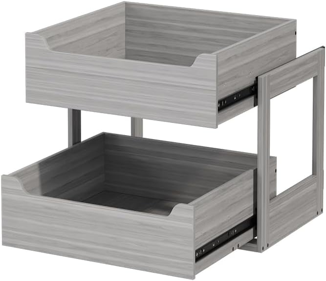 Pull Out Drawers For Cabinets, 15" W x 21.65" D x 17" H Slide Out ...