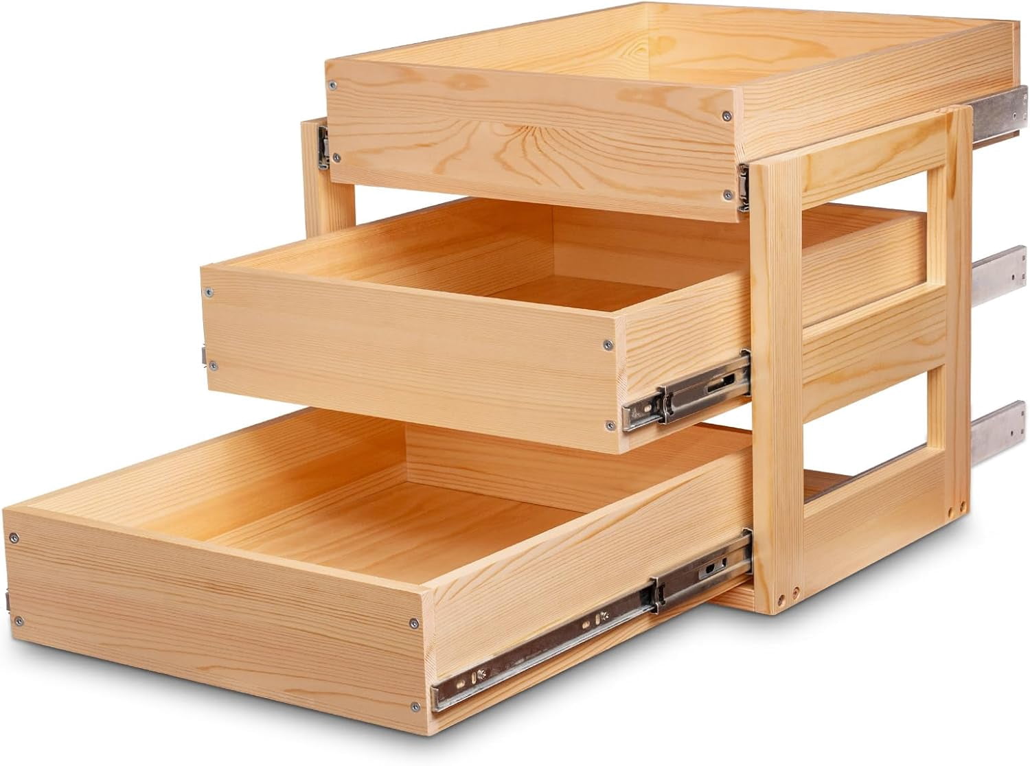 Pull Out Drawers For Cabinets, 23''W×21''D×19''H Soft Close Slide Out ...