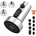 Pull Down Faucet Head Replacement: 3-Function Kitchen Faucet Sprayer ...