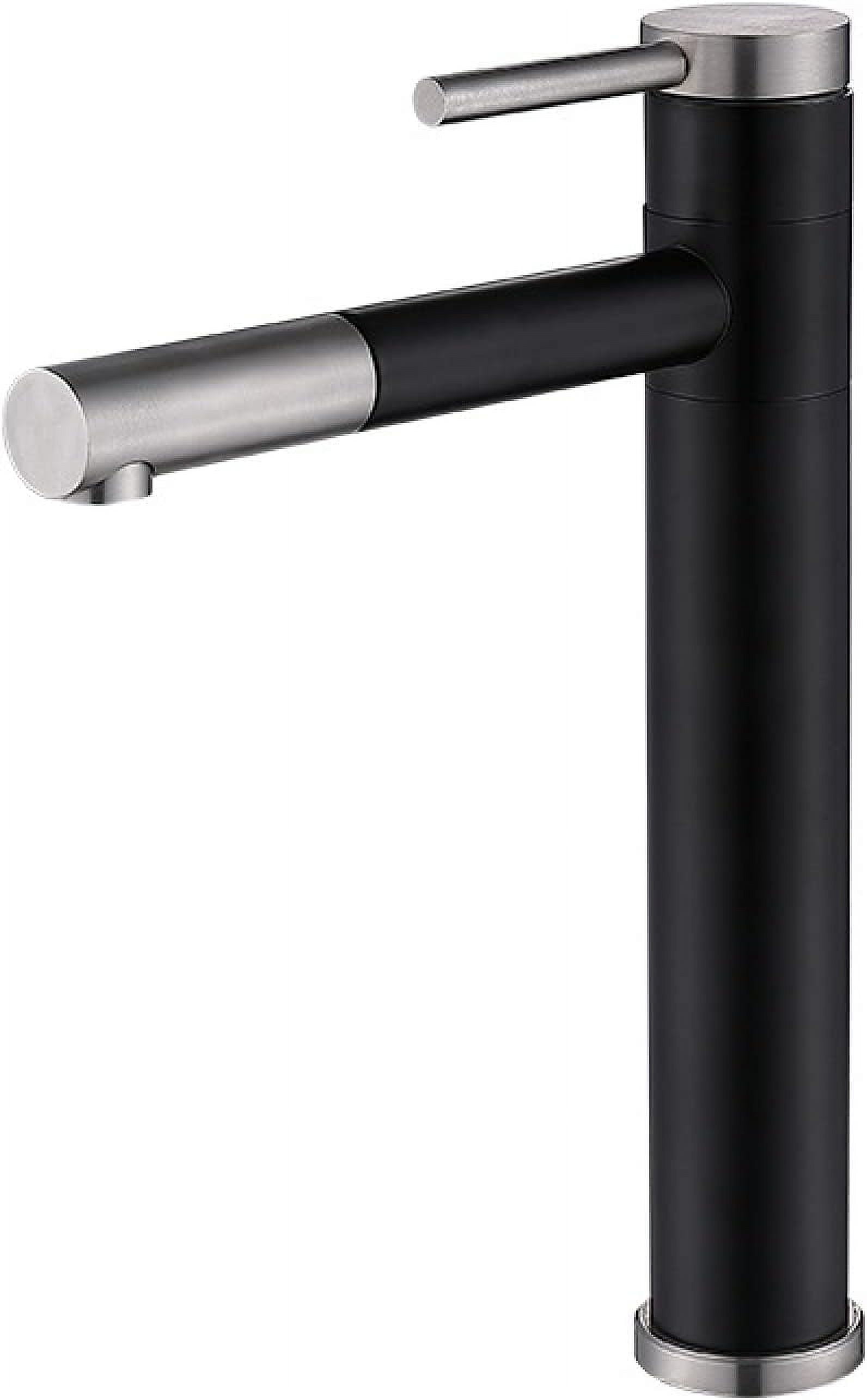 Pull Out Faucet Single Hole Hot and Cold Water Mixer Tap Retractable ...