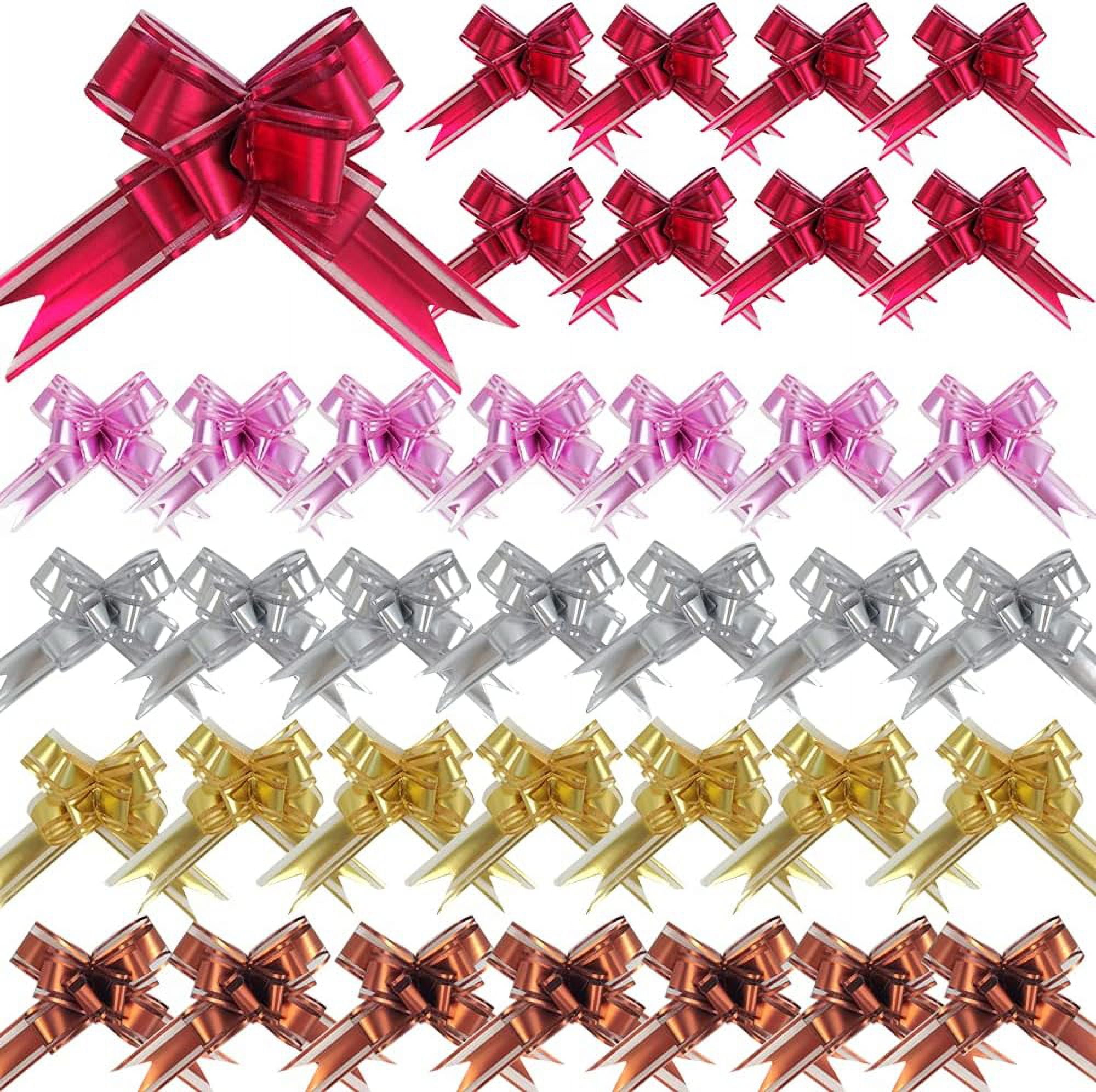 Pull Flower Ribbon - 50 Pieces Gift Packaging Organza Bow, for Gift ...