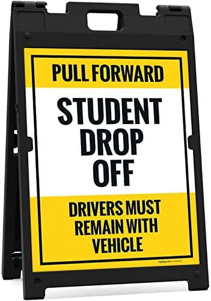 , Pull Forward Student Drop Off Drivers Must Remain With Vehicle ...
