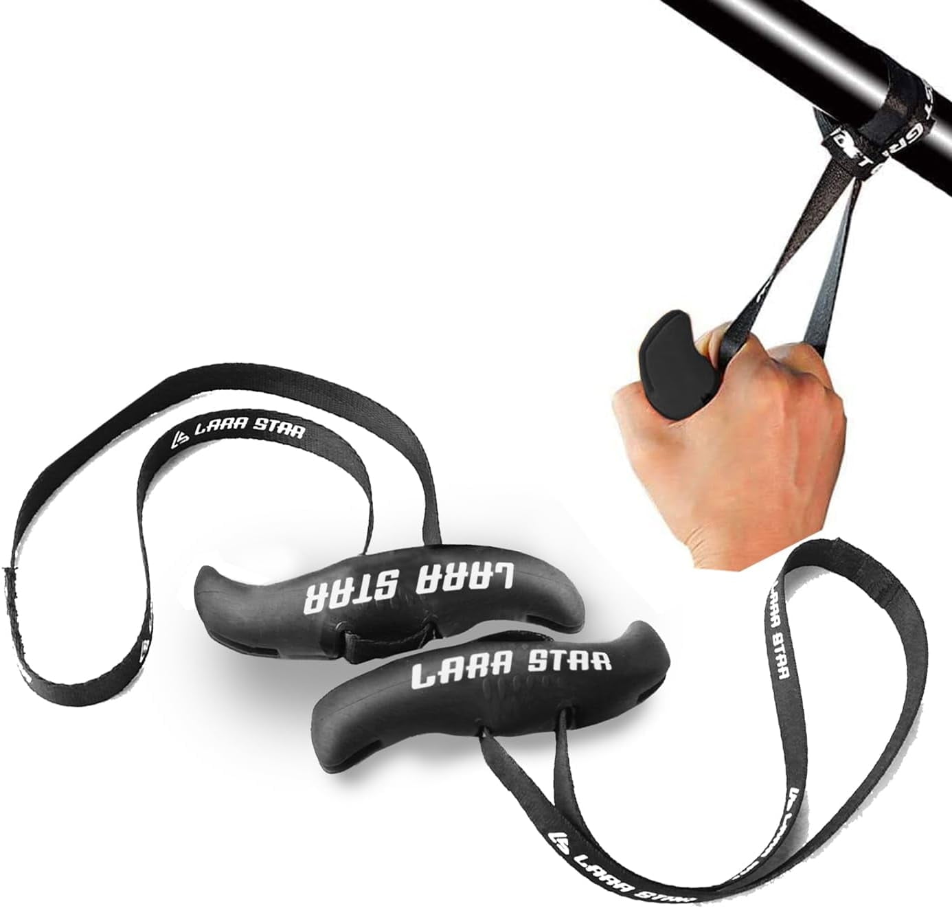 Pull Up Handles Grips Fitness Strap Heavy Duty Cable Machine Handles ...