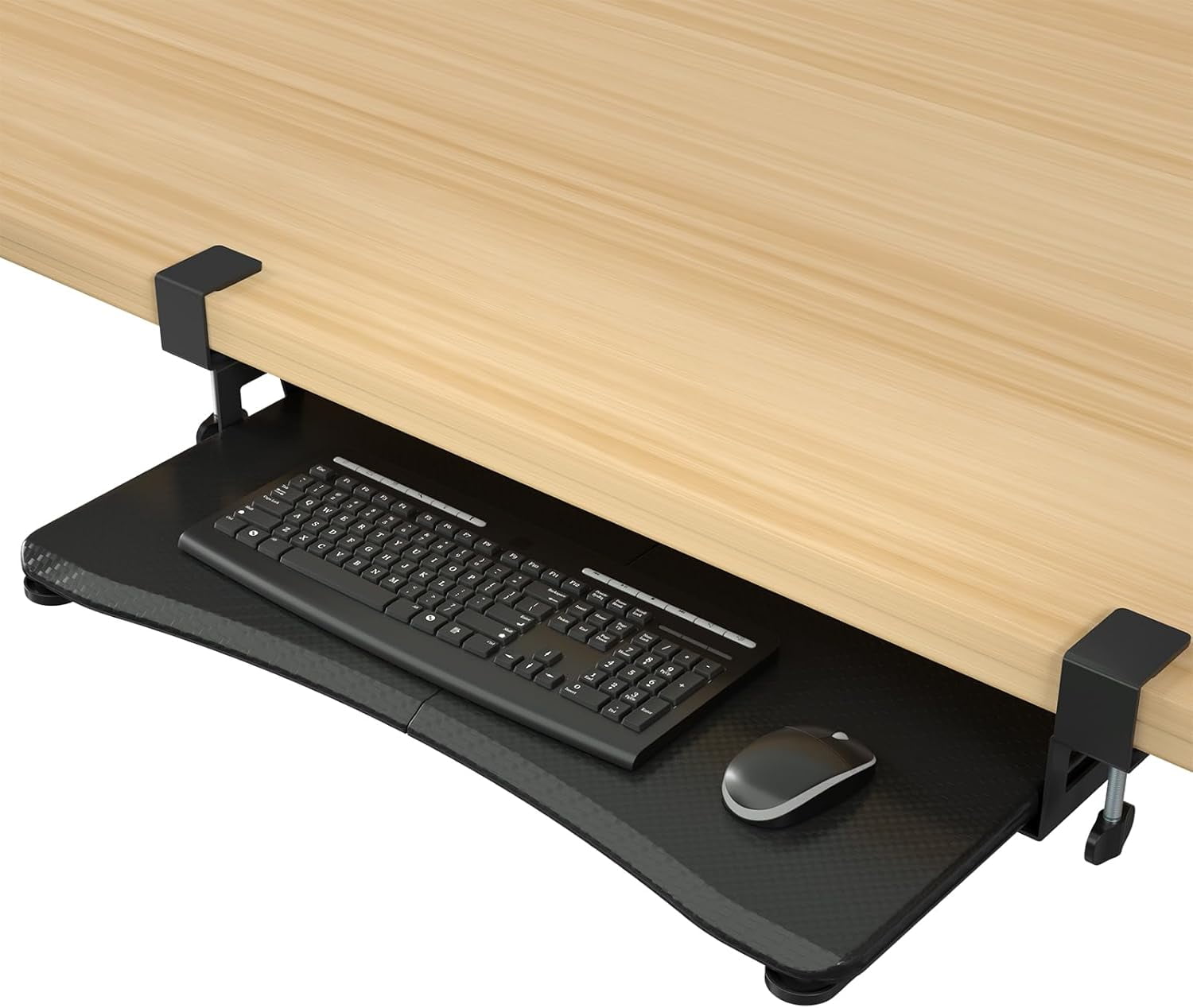 Pull Out Keyboard Tray Under Desk with C Clamp Mount, 25.6 (30 ...