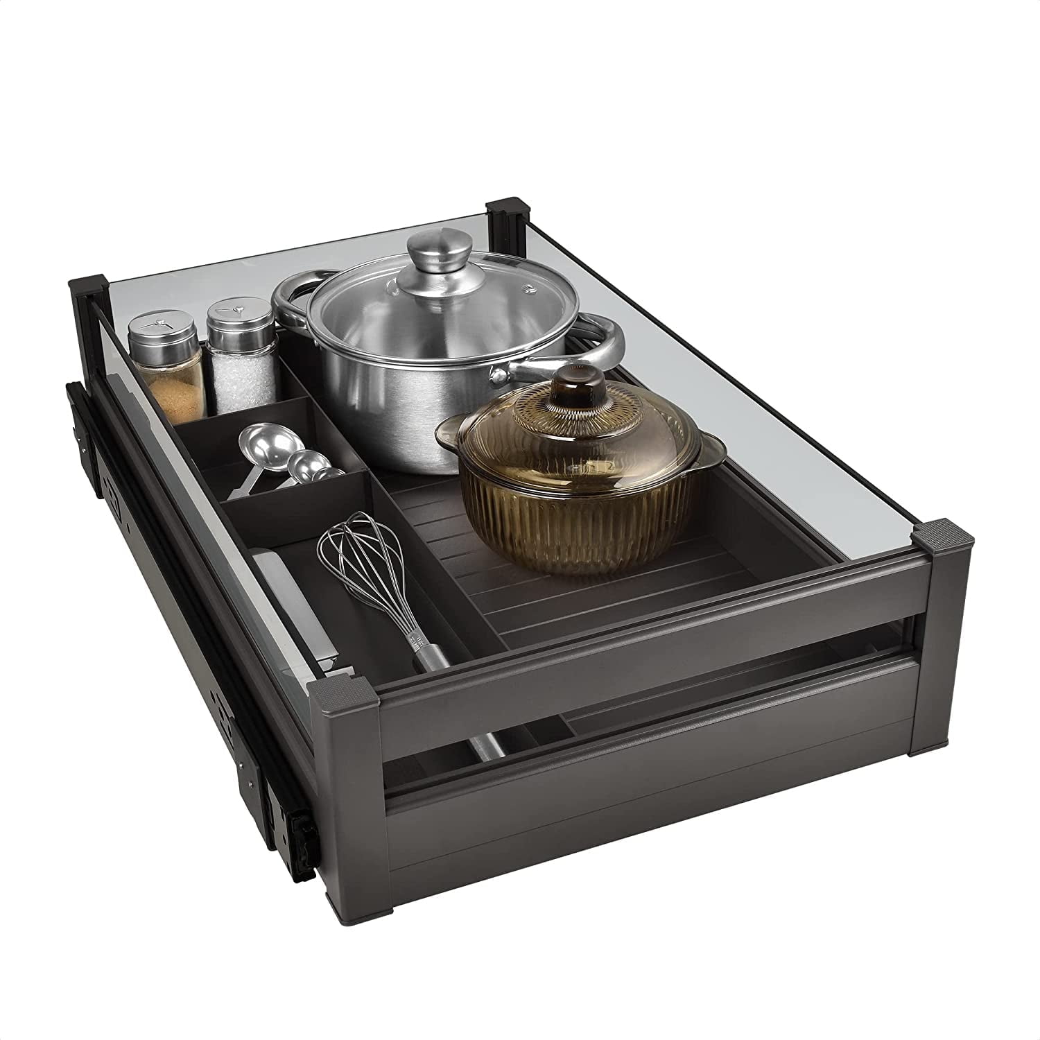 Pull Out Kitchen Cabinet Drawer Roll Out Pantry Shelves Heavy Duty ...