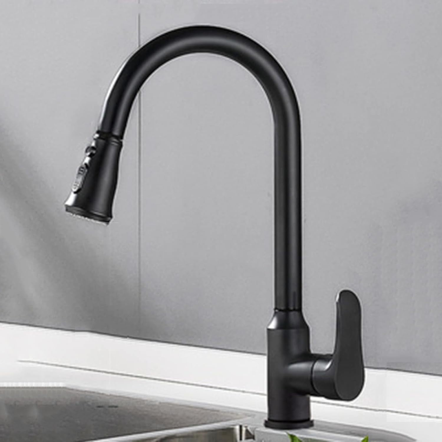 Pull Out Kitchen Faucet,360° Rotating Kitchen Sink Faucet,Kitchen Sink ...