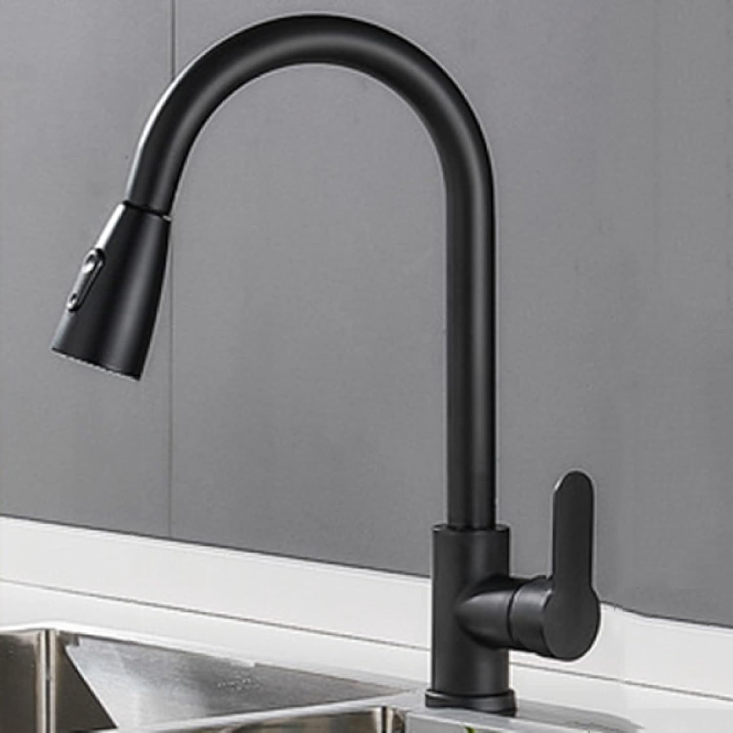 Pull Out Kitchen Faucet,360° Rotating Kitchen Sink Faucet,Kitchen Sink ...