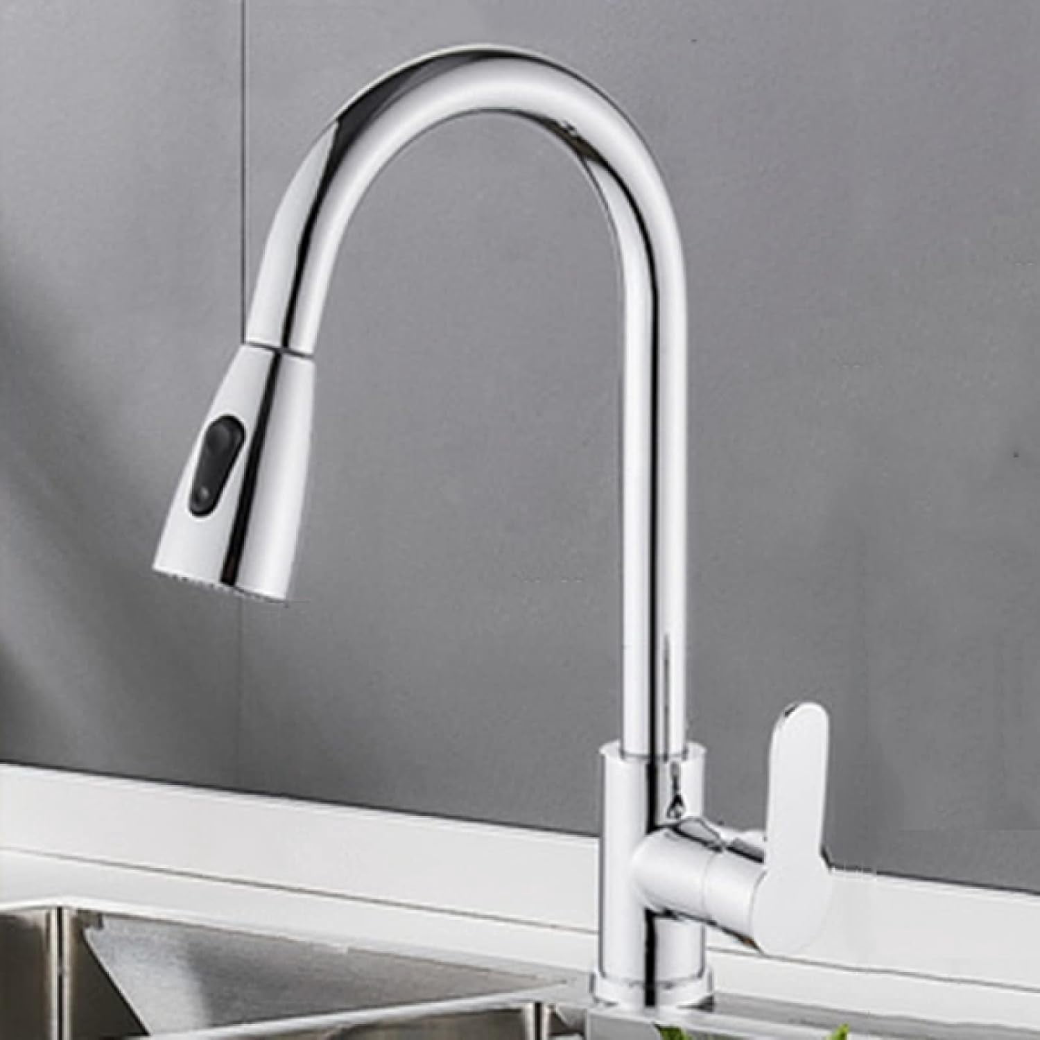 Pull Out Kitchen Faucet,360° Rotating Kitchen Sink Faucet,Kitchen Sink ...