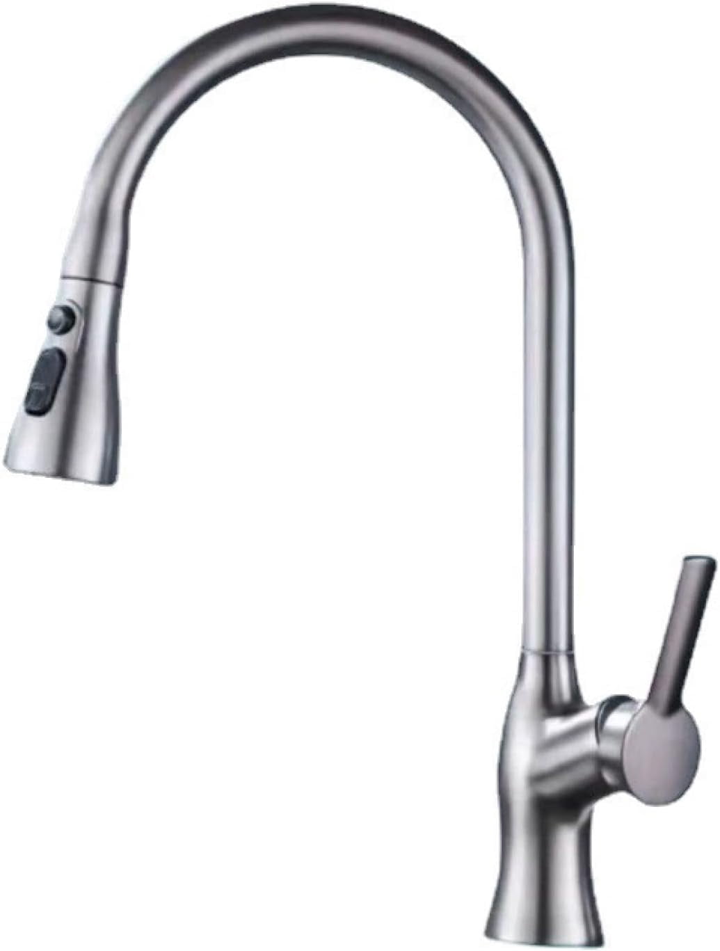 Pull Out Kitchen Faucet Gun Gray,3-Function Kitchen Sink Faucet with ...