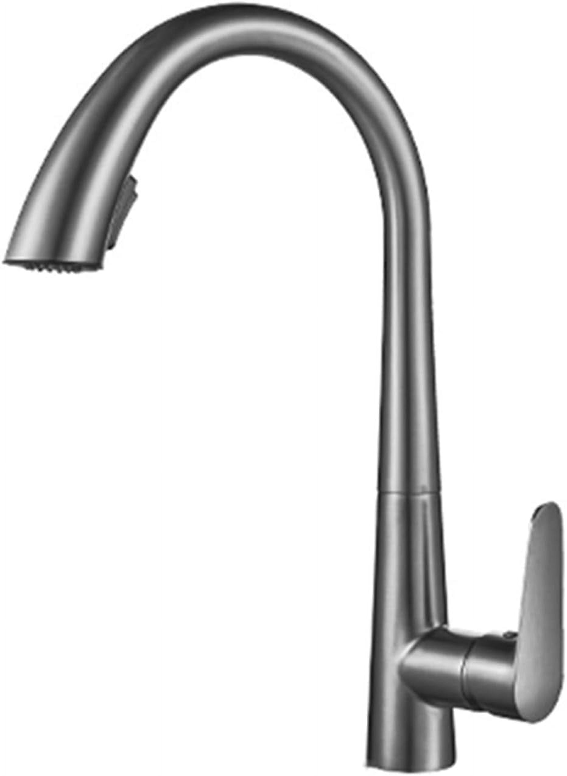 Pull Down Kitchen Faucet,Single Handle Single Hole 2 Spouts Pull Out ...