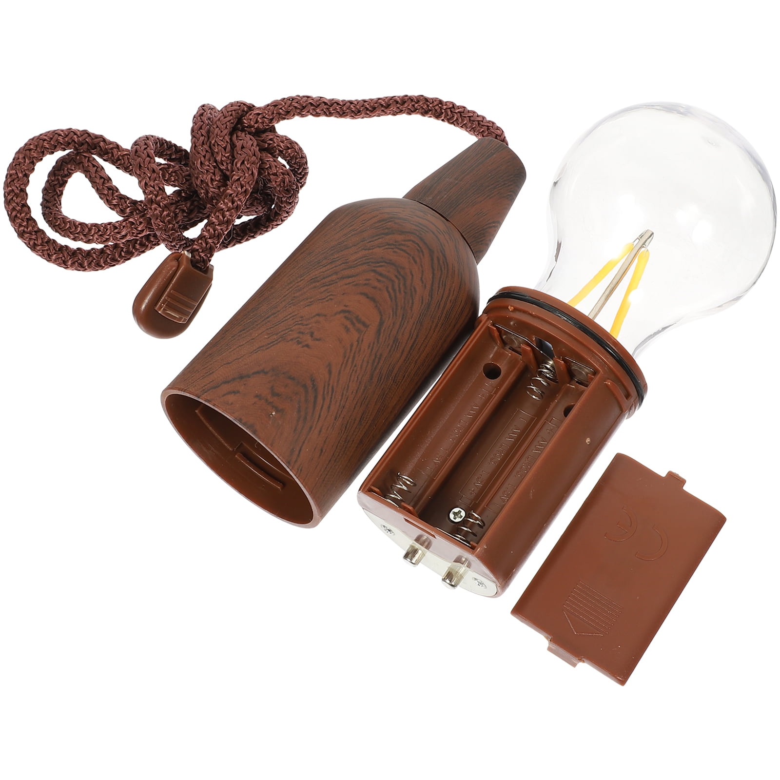 Pull Light Outdoor Pendant Lights Rope LED Tent Lanterns Hanging Bulb ...