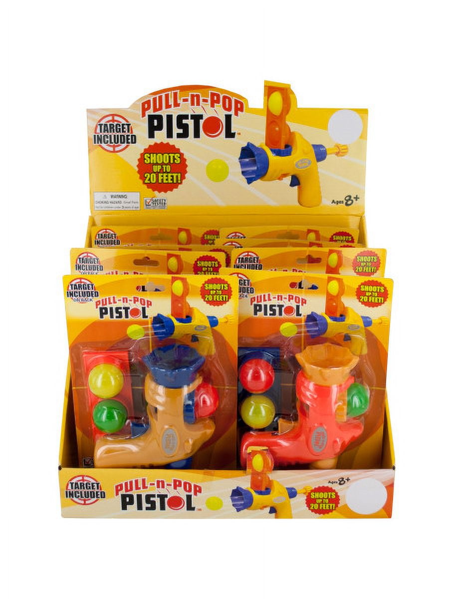 Pull-N-Pop Toy Pistol Countertop Display, 8 Count - Walmart.com