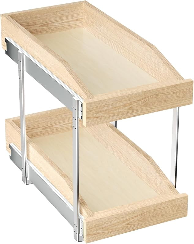 Pull Out Organizer 16½”W x 21”D, Soft Close Slide Out Drawer Storage ...