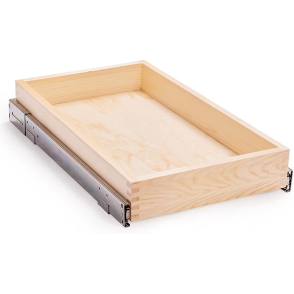 Pull Out Cabinet Drawer Soft Close Slide Out Wood Organizer for Kitchen ...