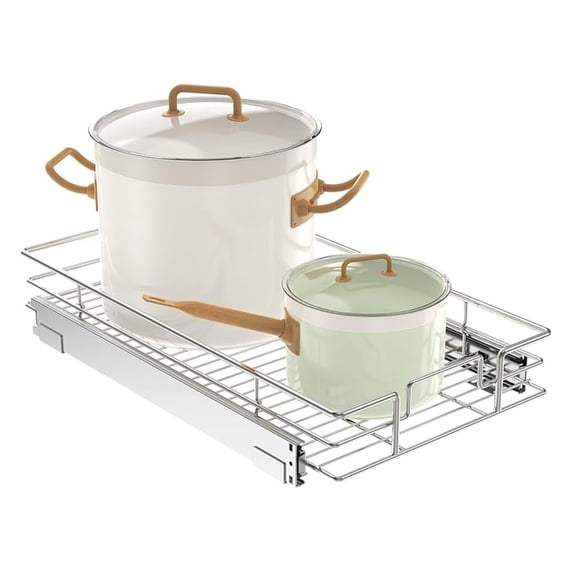 Pull Out Cabinet Organizer 10½"W x 21½"D, Kitchen Cabinet Pull Out ...