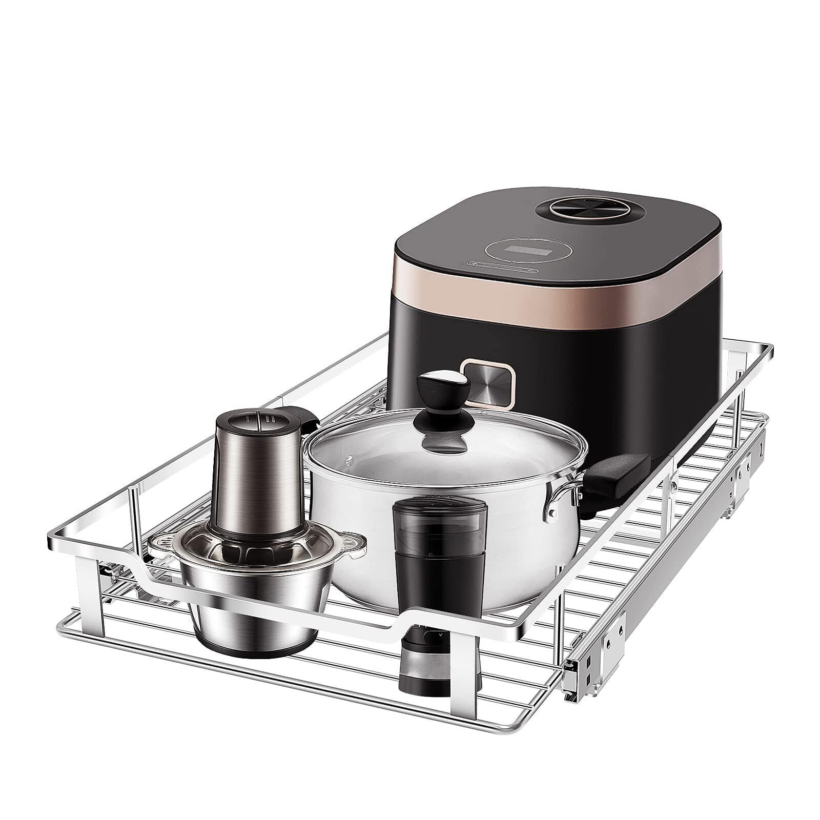 Pull Out Cabinet Organizer Heavy Duty Slide Pantry Shelves Sliding ...