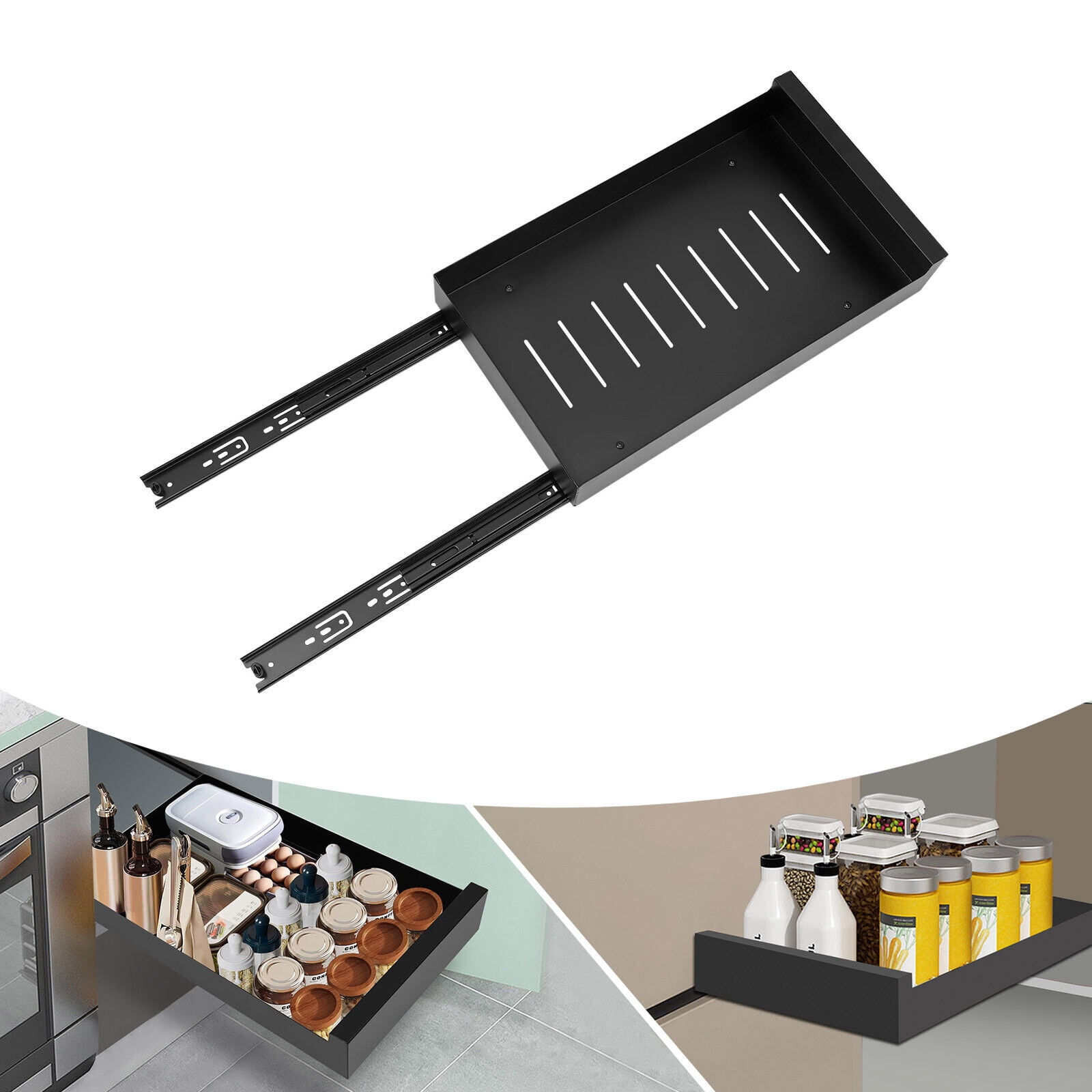 Pull Out Cabinet Organizer Heavy Duty Sliding Out Pantry Shelf Max Load ...