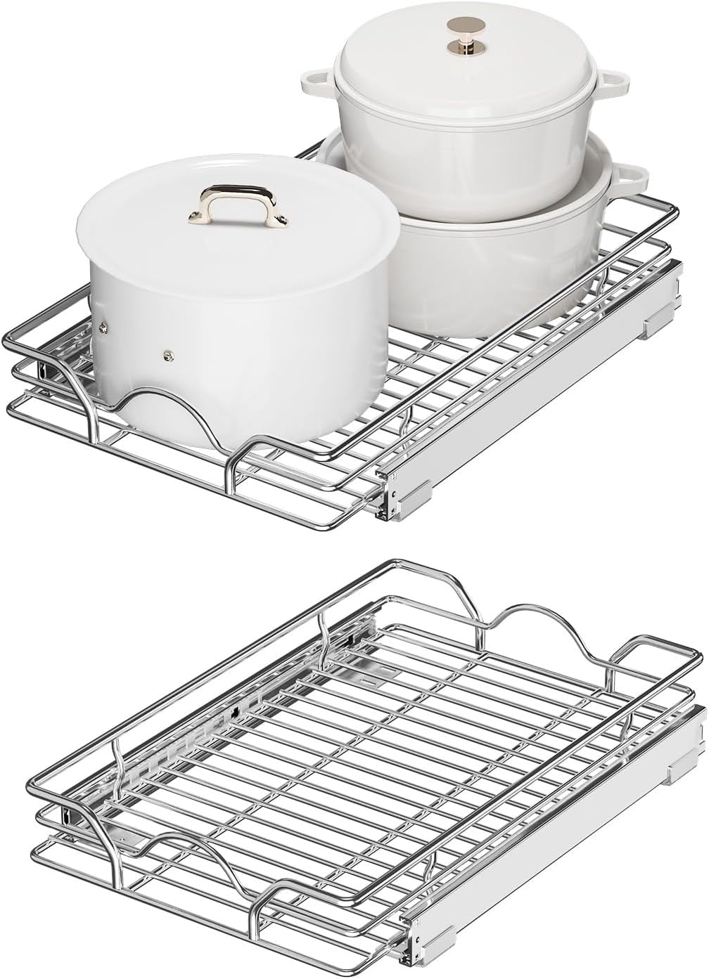 Pull Out Cabinet Organizer, Slide Drawers for Kitchen Cabinets ...