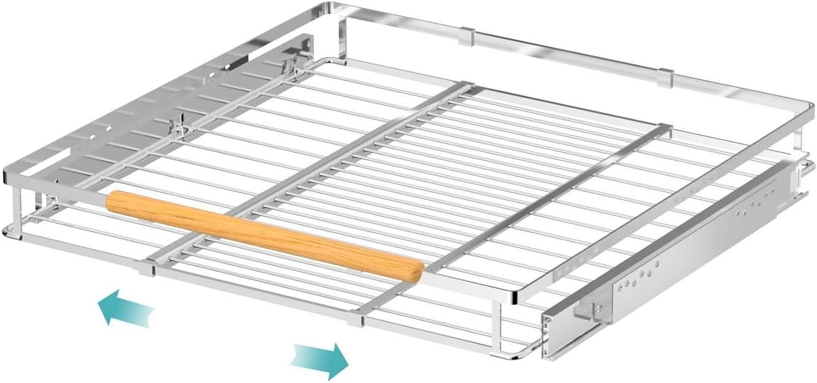 Pull-Out Cabinet Organizer with Slide Out Kitchen Shelf Drawer, Heavy ...