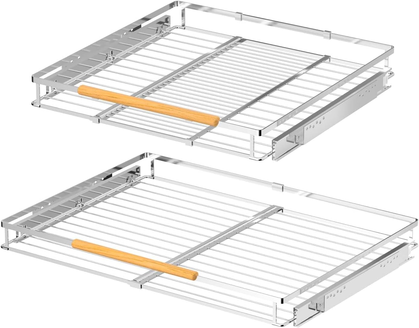 Pull-Out Cabinet Organizer with Slide Out Kitchen Shelf, Heavy Duty ...