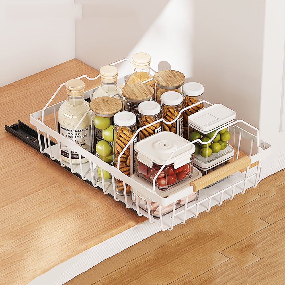 Pull Out Cabinet Organizer, Slide Out Drawers for Kitchen Cabinets ...