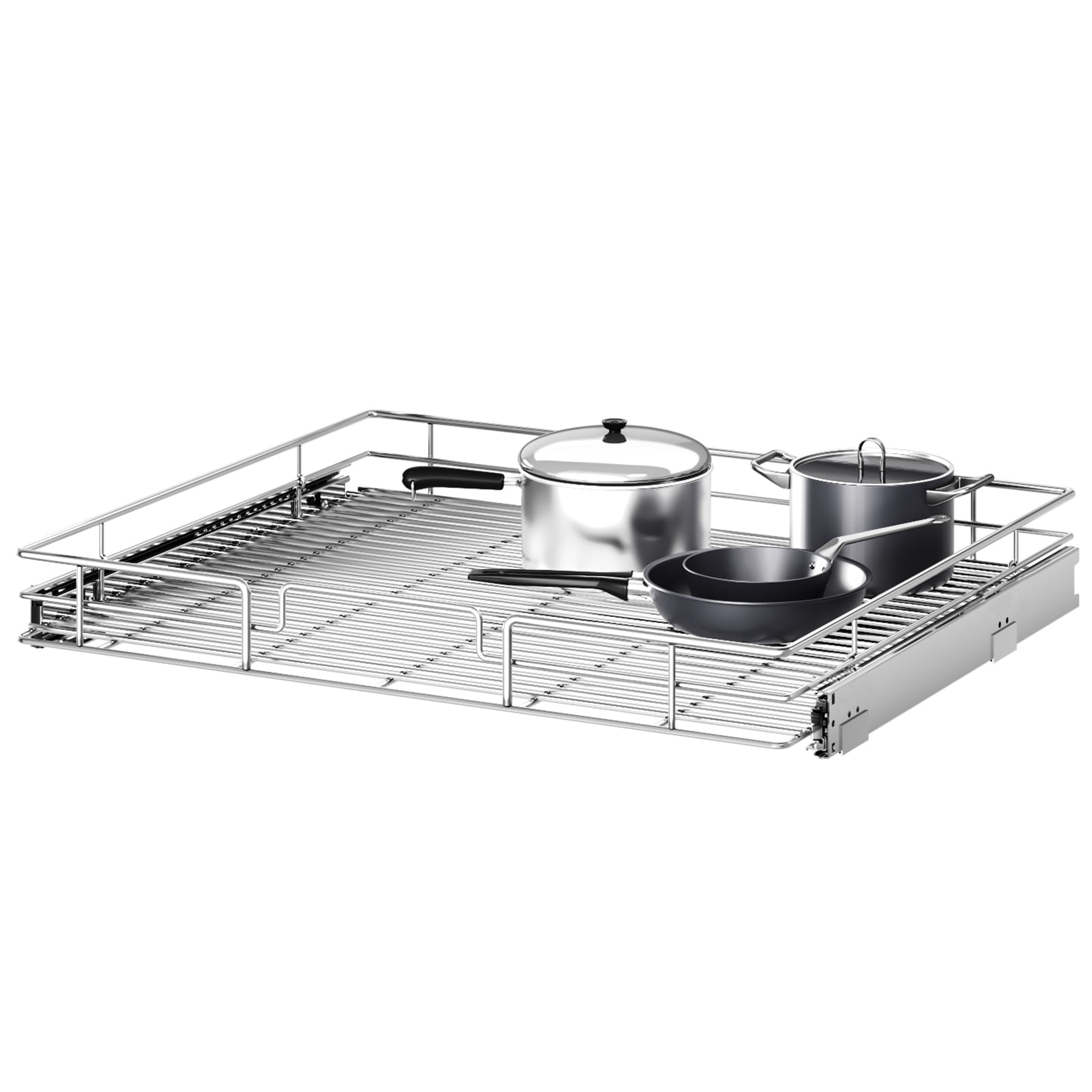 Pull Out Cabinet Organizer and Storage 30in W x 21.5in D Slide Out ...