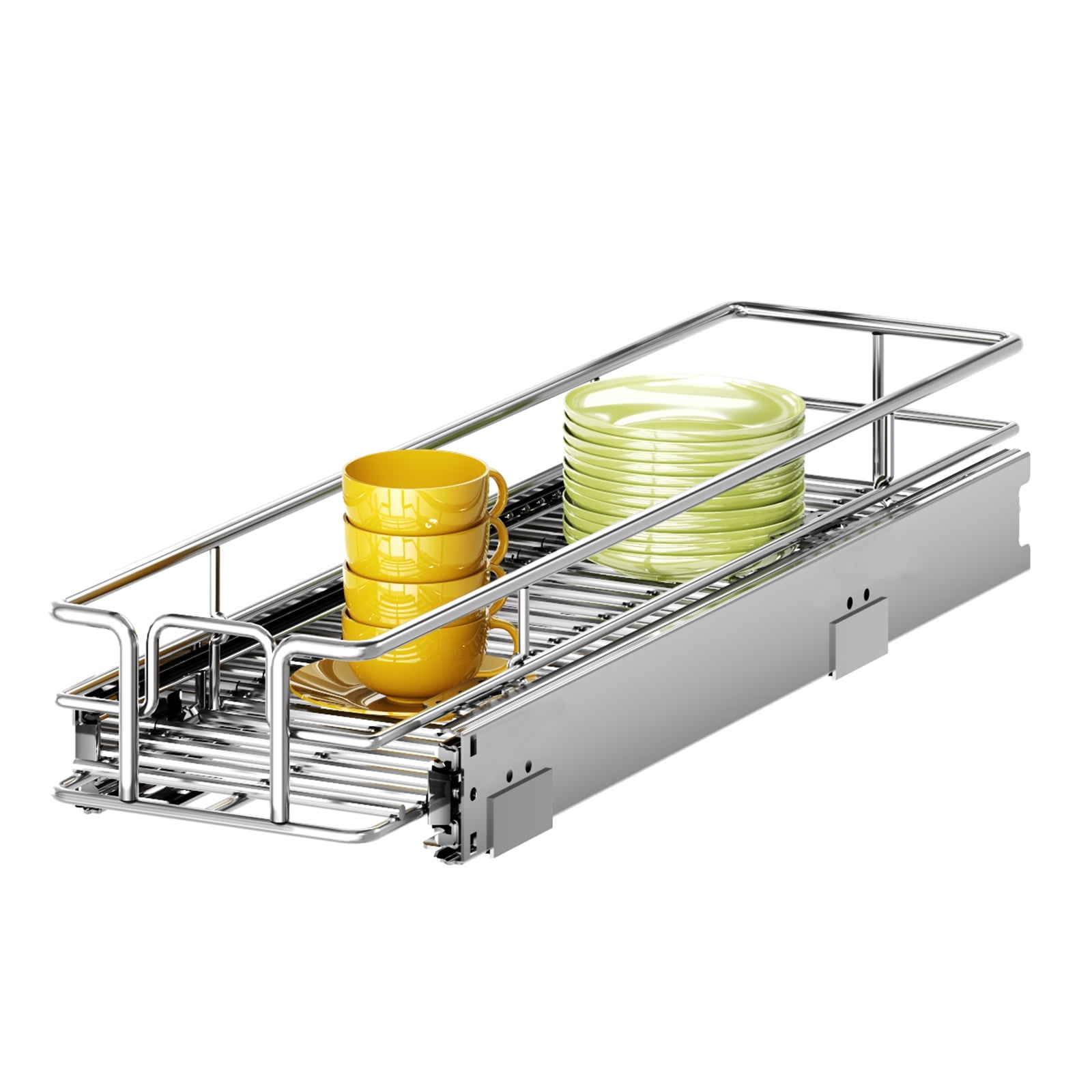 Pull Out Cabinet Organizer and Storage 5.5in W x 21.5in D Slide Out ...