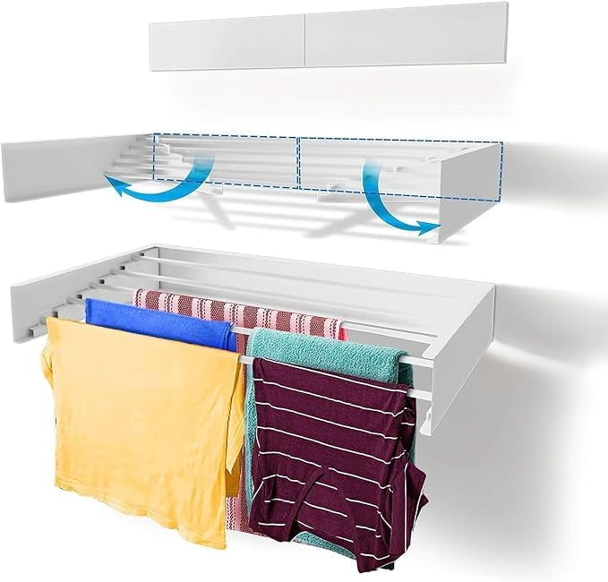 Pull Out Clothes Drying Rack, Laundry Clothes Drying Rack Foldable ...