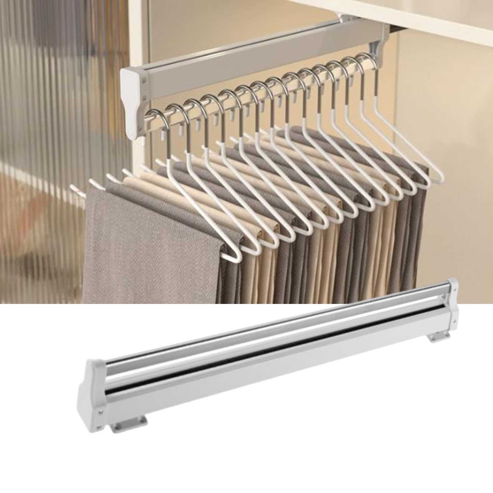 Pull Out Clothes Hanger Rod,Extendable clothes rail for Wardrobe ...