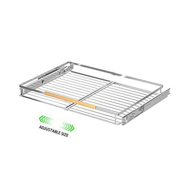 Pull Out Drawer Cabinet Organizer, Expandable Slide Out Storage Shelves ...