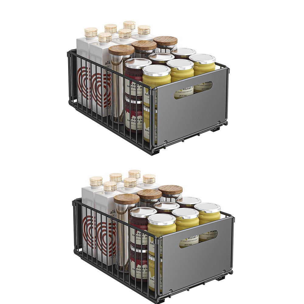 Pull Out Drawers For Cabinets 2 Pack Slide Out Drawers For Kitchen ...