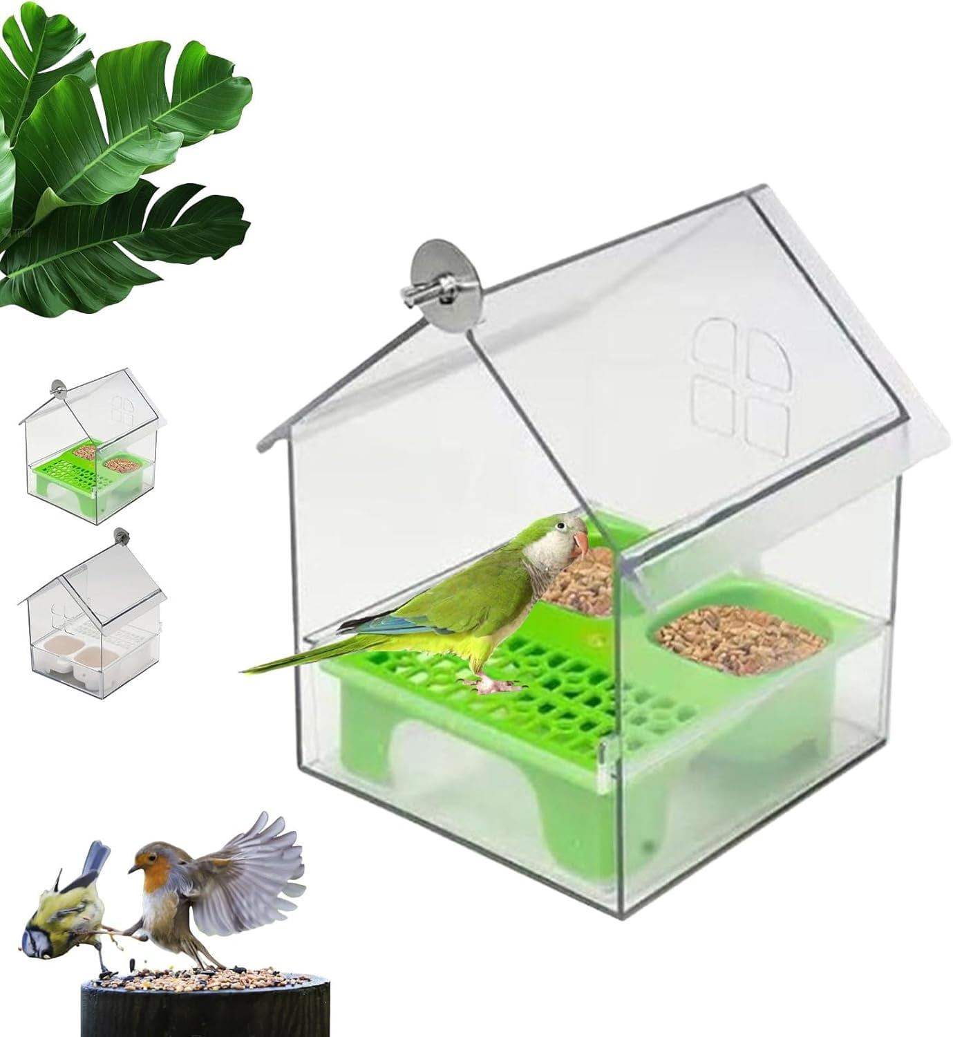 Pull-Out External Parrot Feeder,2025 newe Pull-Out External ...