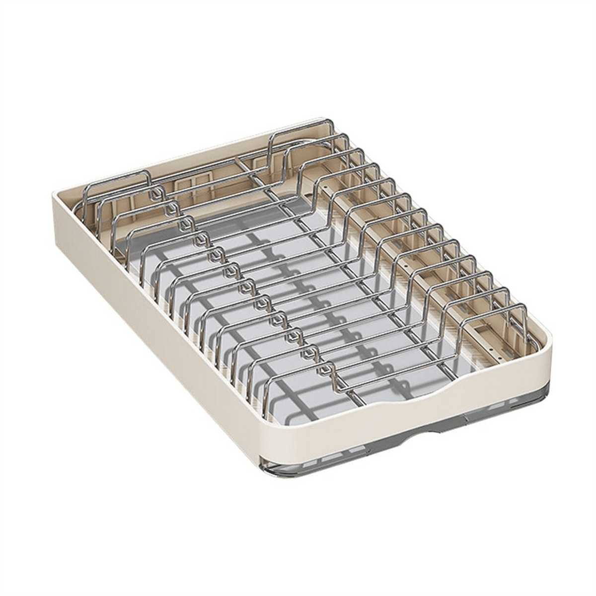 Pull Out Kitchen Cabinet Organizer Slide Out Dish Rack with Drainboard ...