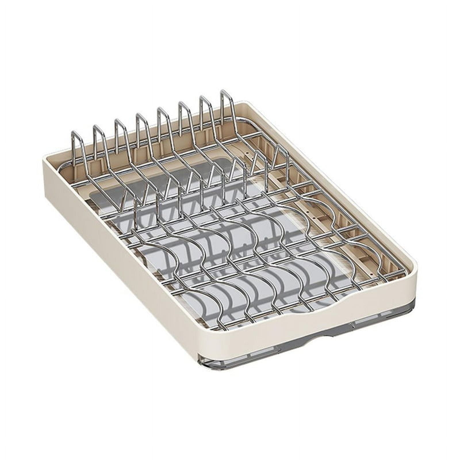 Pull Out Kitchen Cabinet Organizer Slide Out Dish Rack with Drainboard ...