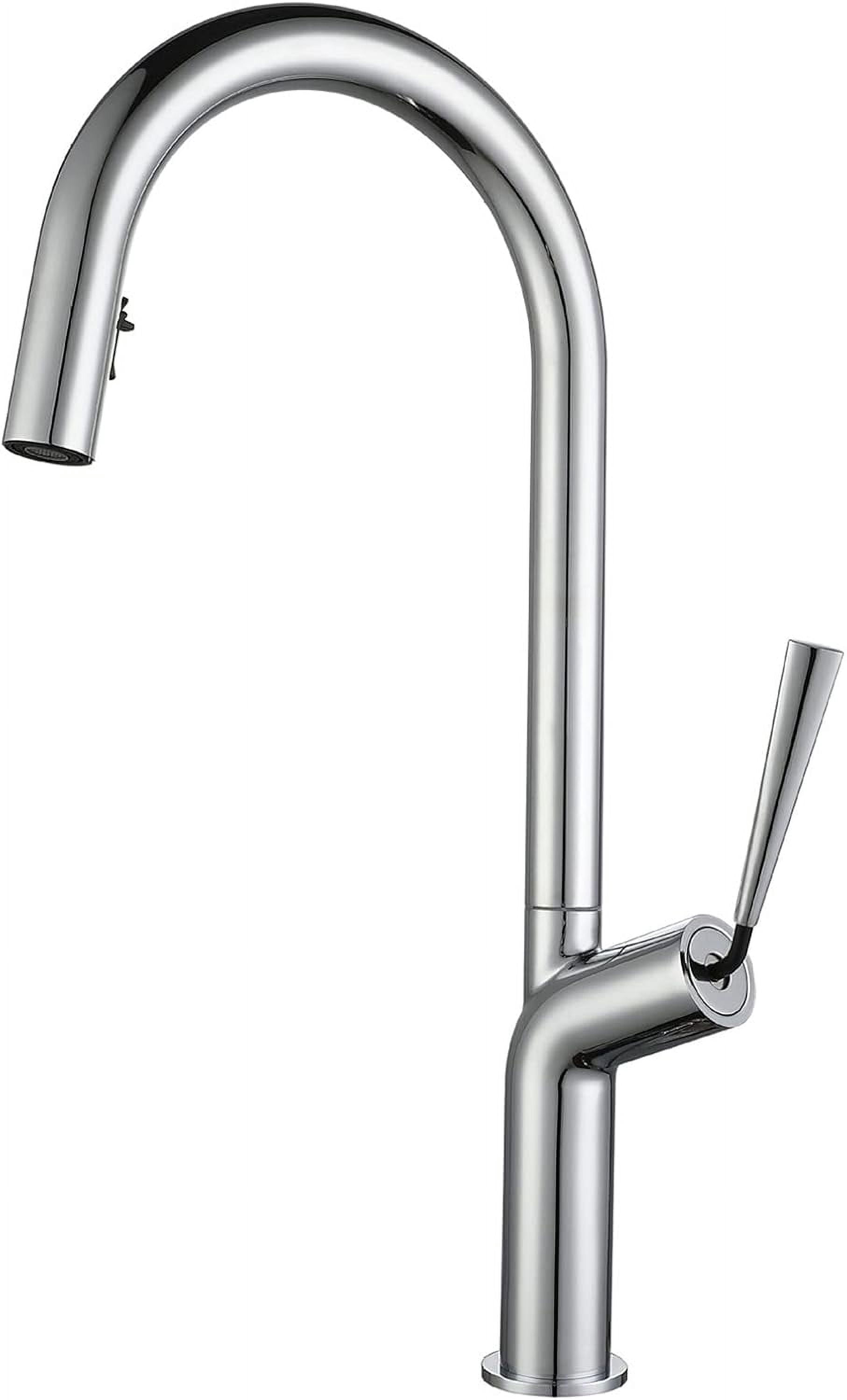 Pull-Out Kitchen Faucet 360 ° Swivel Kitchen Sink Faucet with Double ...
