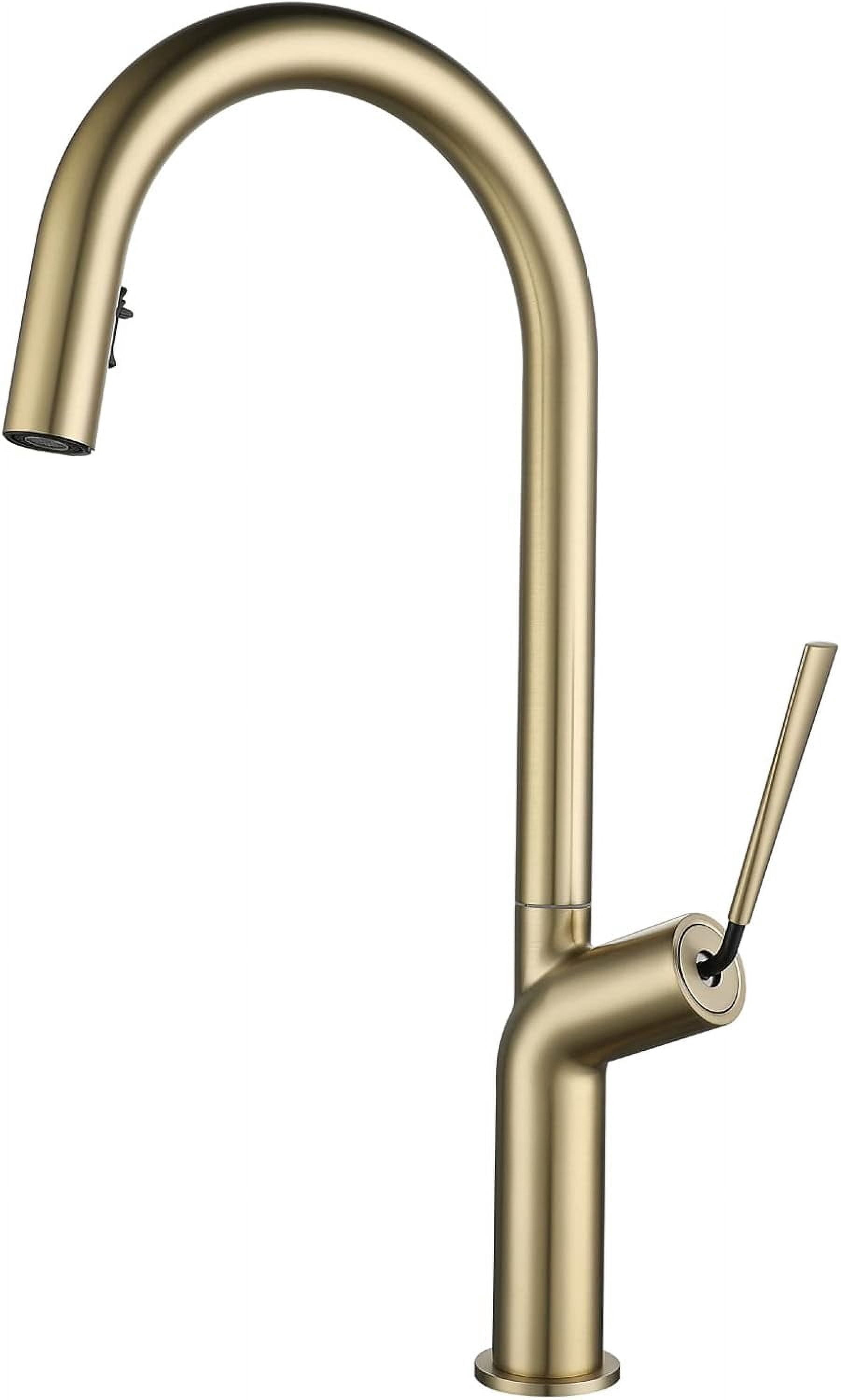 Pull-Out Kitchen Faucet 360 ° Swivel Kitchen Sink Faucet with Double ...